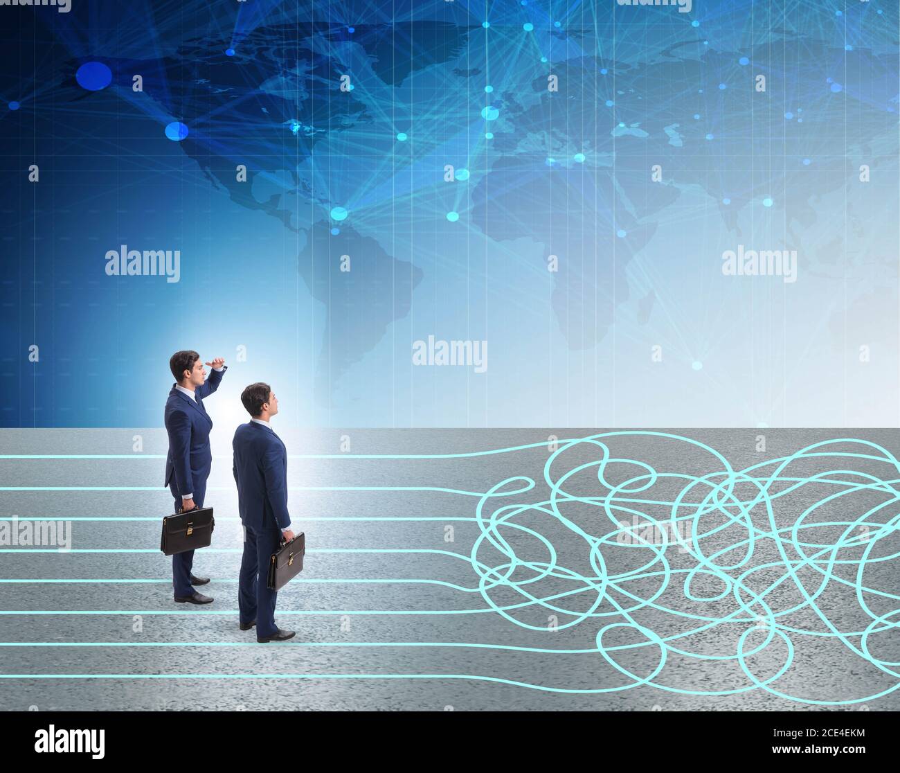 The business concept of uncertainty and confusion Stock Photo - Alamy