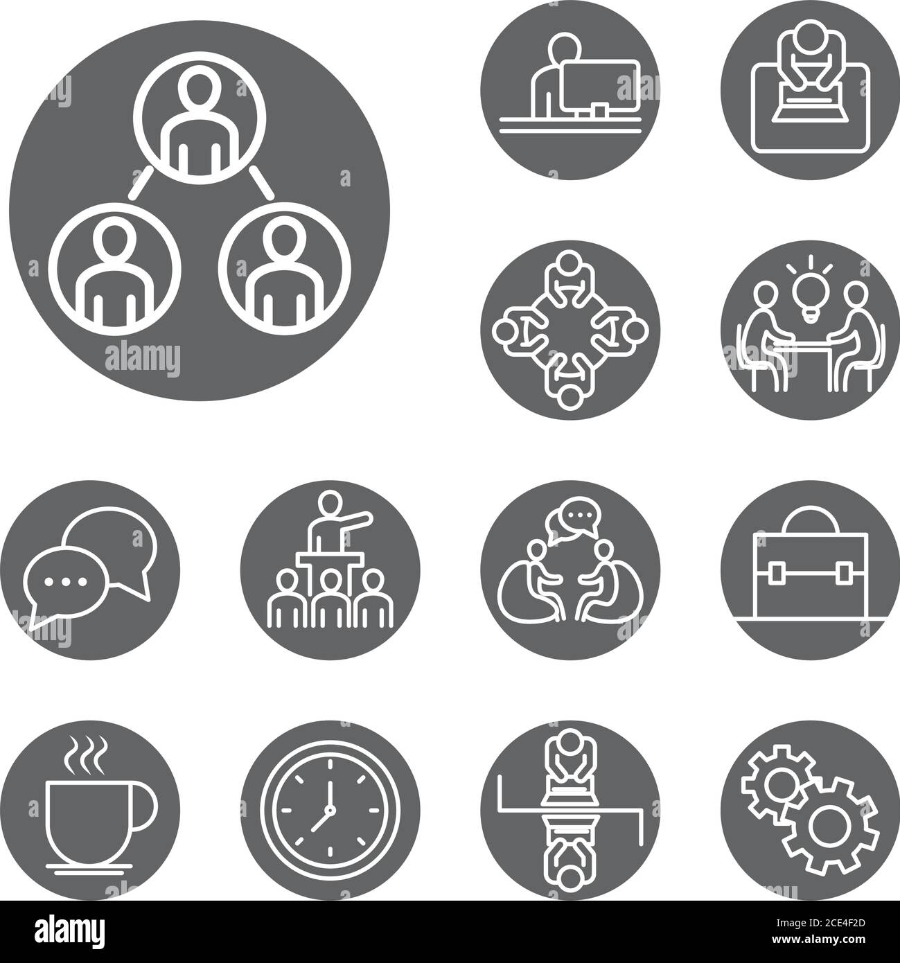 coworking office business workspace presentation laptop meeting, line ...