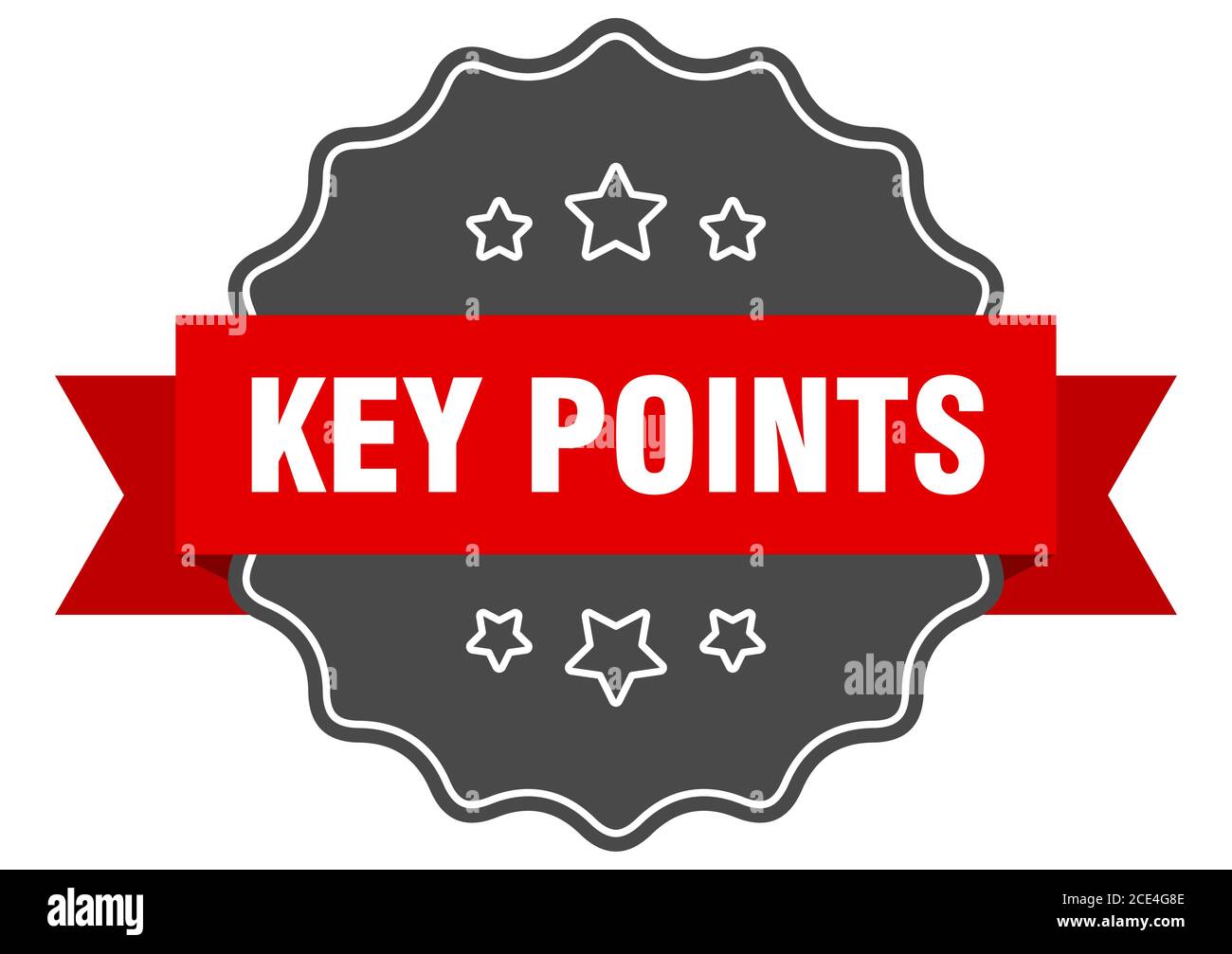 key points label. key points isolated seal. Retro sticker sign Stock ...