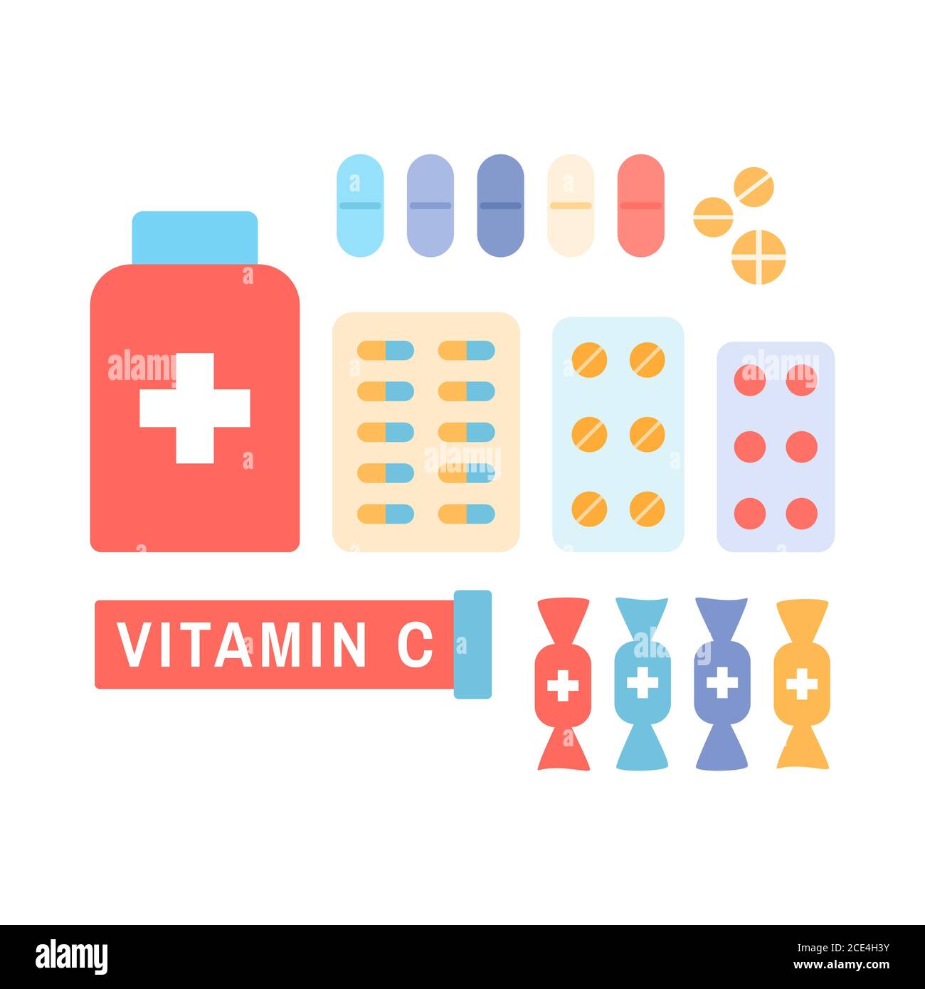 Medicine bottle set Stock Vector Images - Alamy