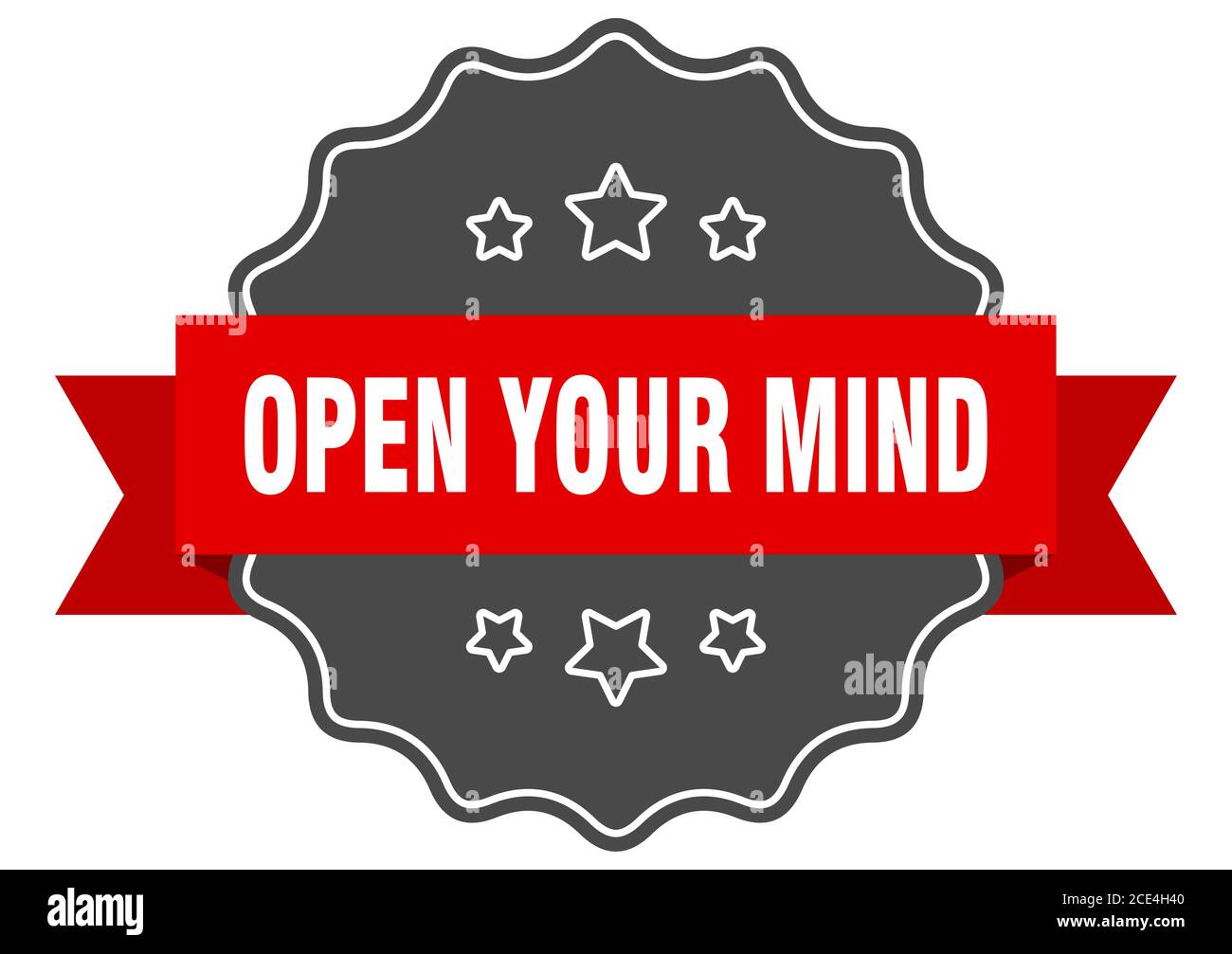 open your mind label. open your mind isolated seal. Retro sticker sign ...