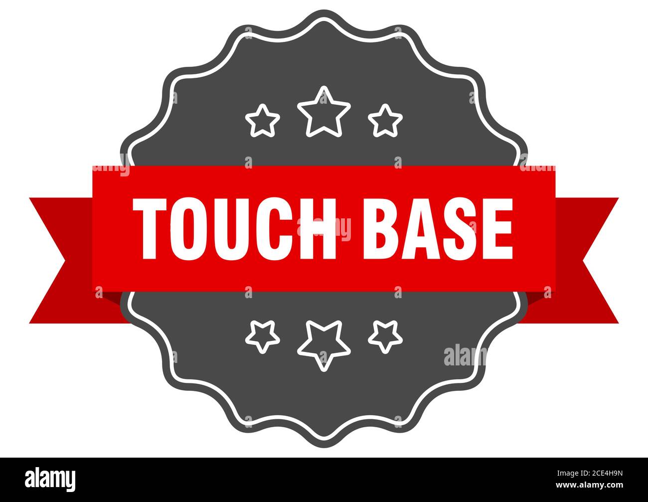 touch base label. touch base isolated seal. Retro sticker sign Stock ...