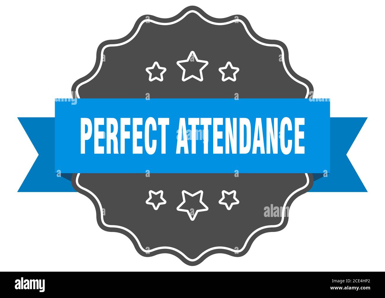 perfect attendance label. perfect attendance isolated seal. Retro ...