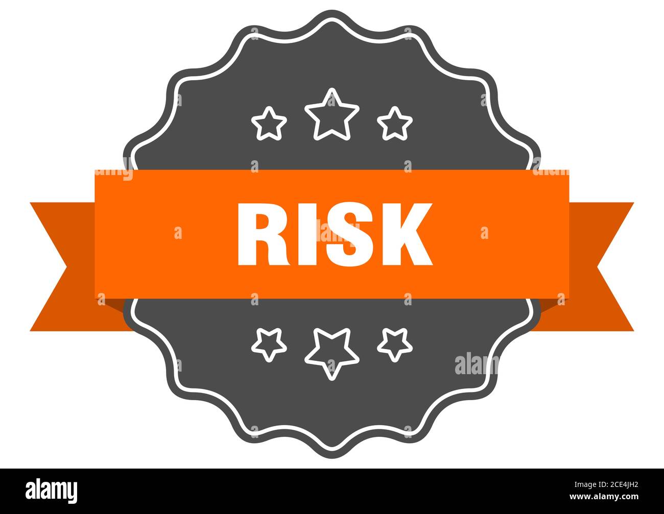 risk label. risk isolated seal. Retro sticker sign Stock Vector Image ...