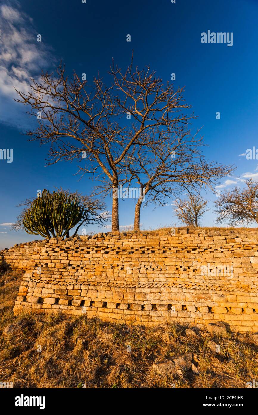 Danangombe ruins, at evening, formerly Dhlo-Dhlo or Ndlo Dlo ...