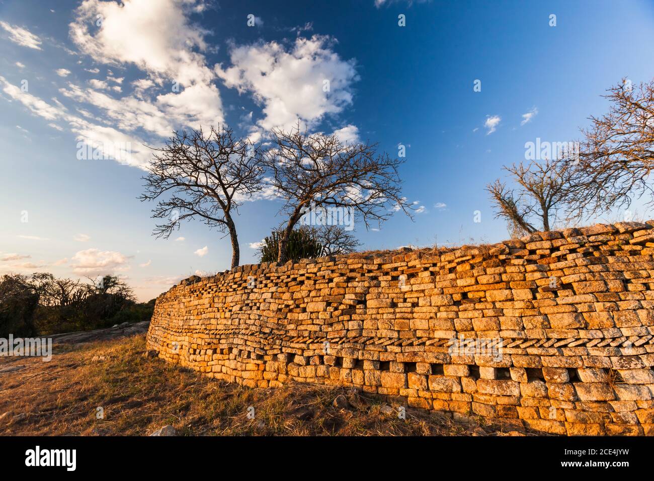 Danangombe ruins, at evening, formerly Dhlo-Dhlo or Ndlo Dlo ...