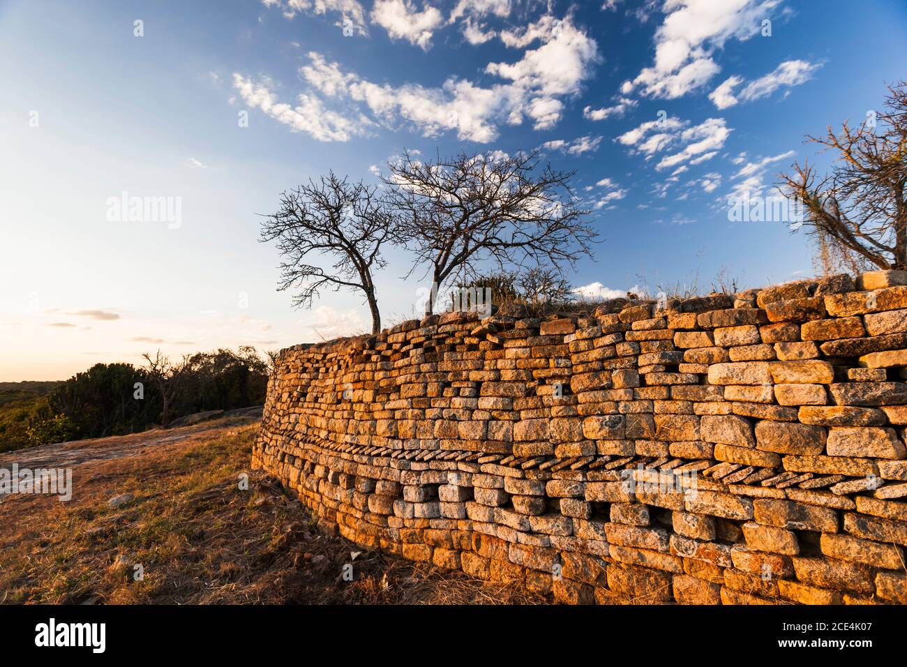 Danangombe ruins, at evening, formerly Dhlo-Dhlo or Ndlo Dlo ...