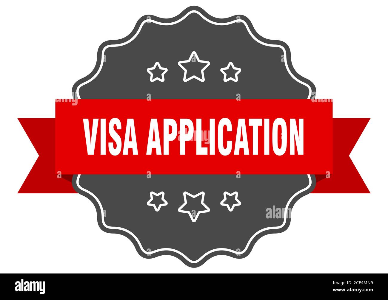 Visa application seal Stock Vector Images - Alamy