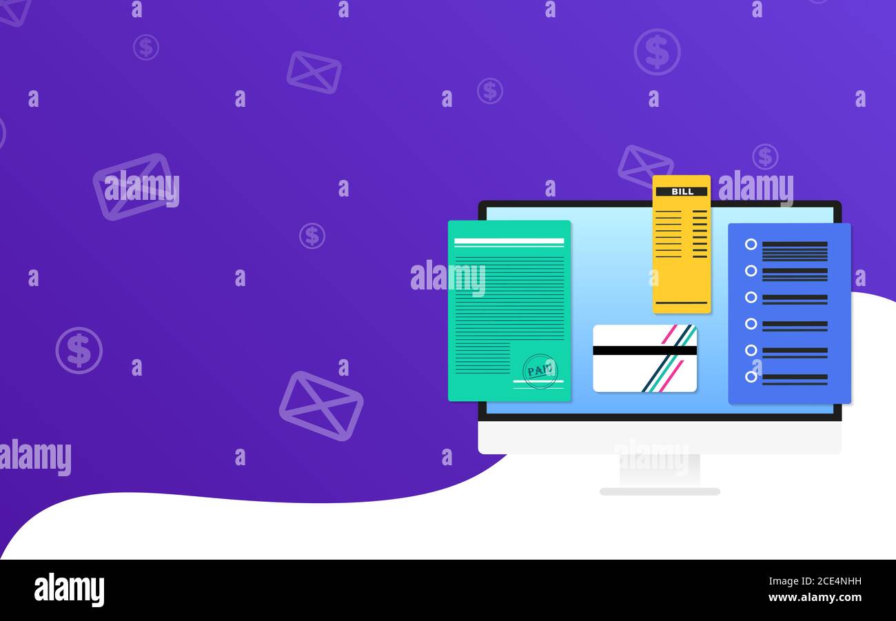 Bookkeeping illustration Stock Vector Images - Alamy