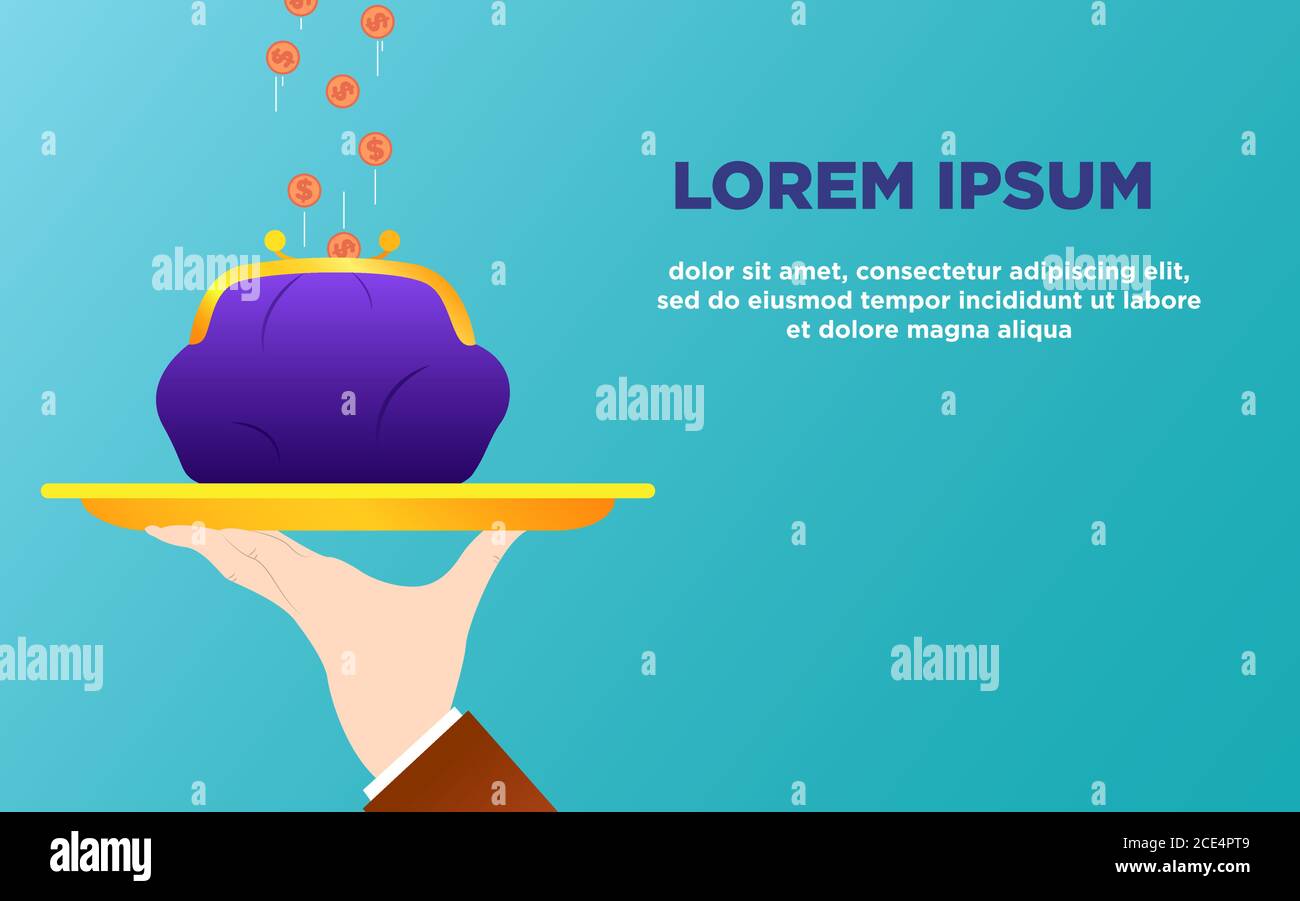 Bookkeeping Vector template for posters and banners Stock Vector Image ...
