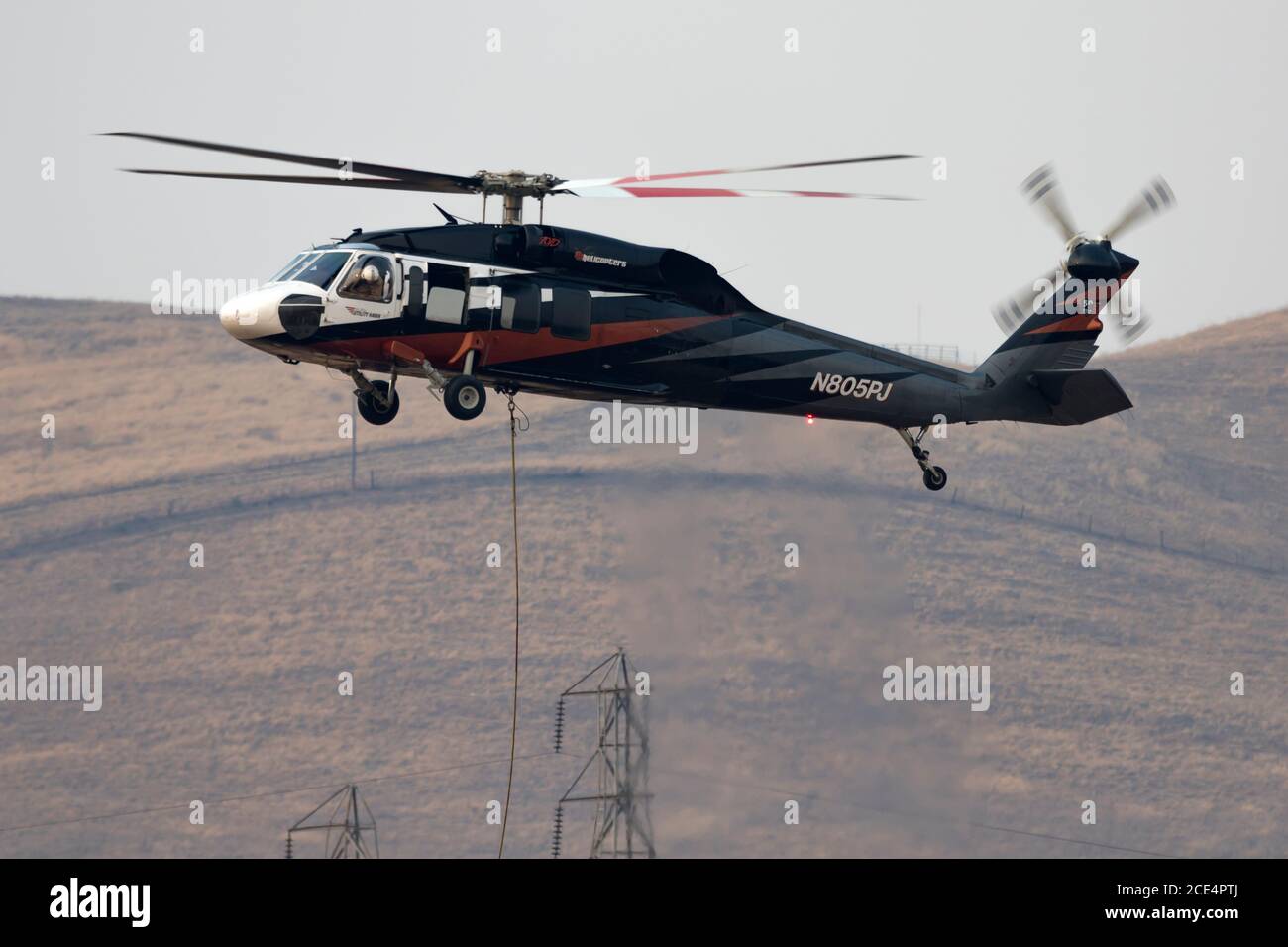 Sikorsky UH-60A Black Hawk N805PJ operating out of Meadowlark Field in ...