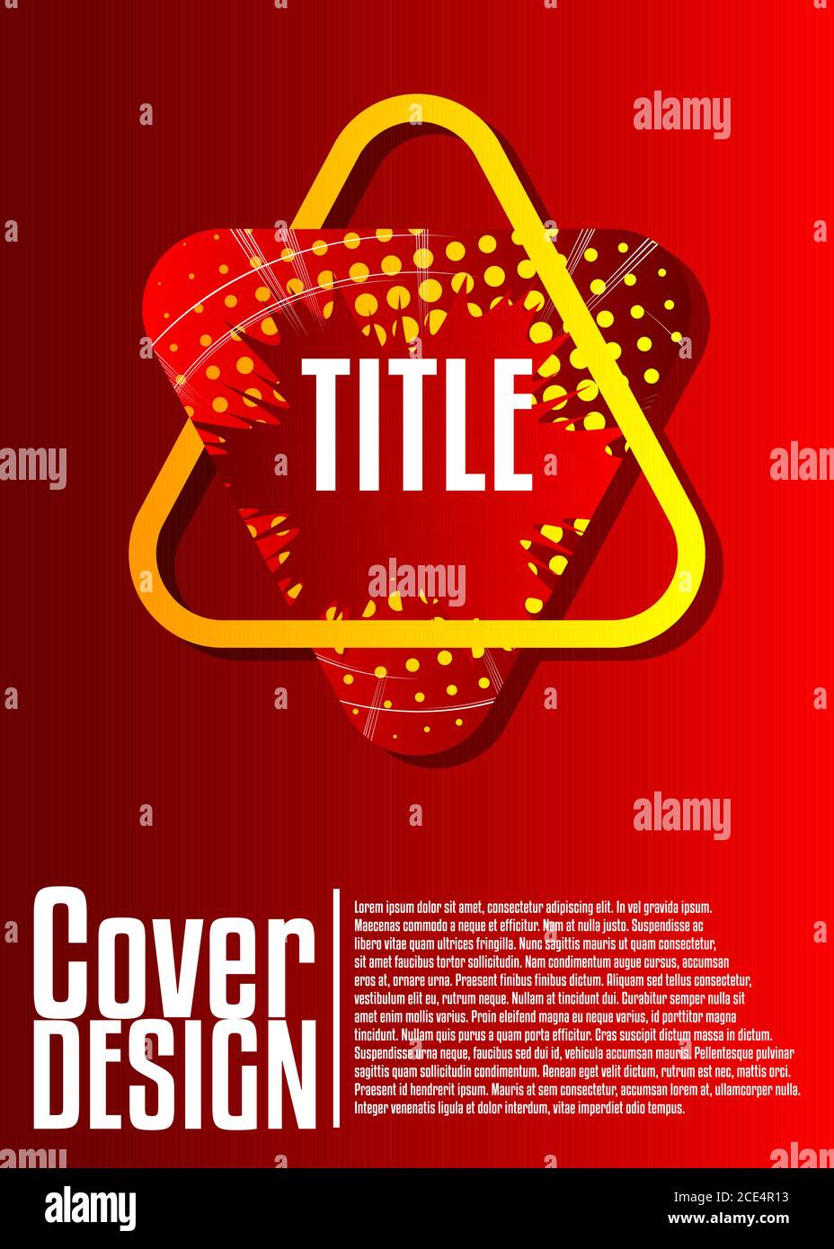 Cover design template with comic book elements, abstract comics ...