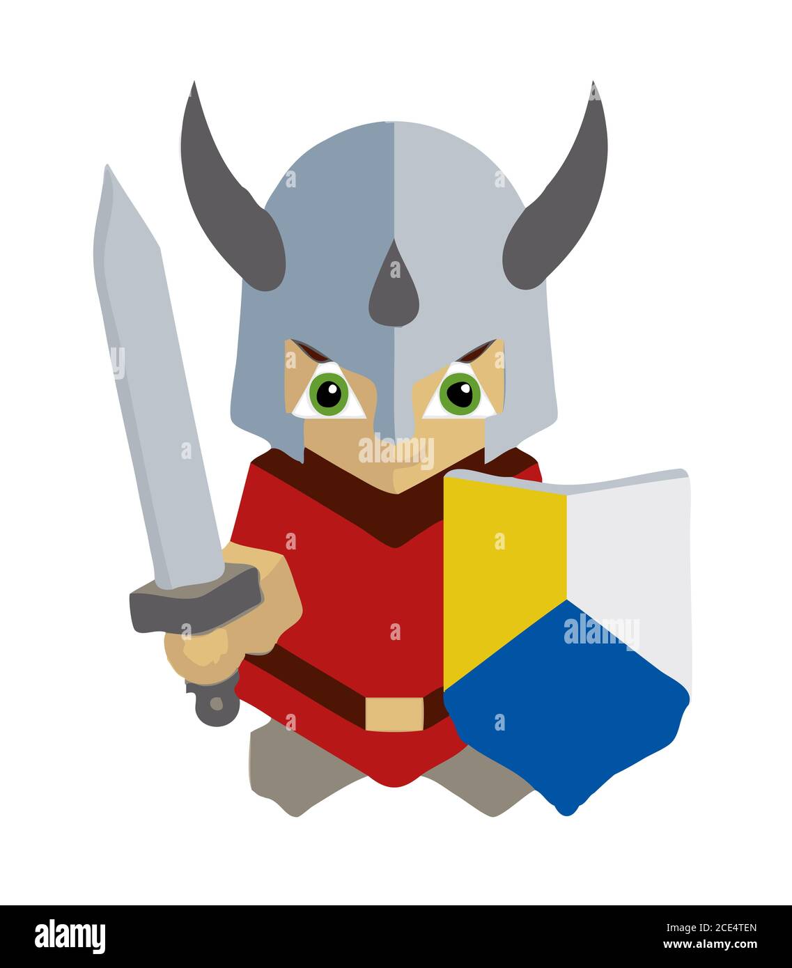little knight mascot Stock Photo - Alamy