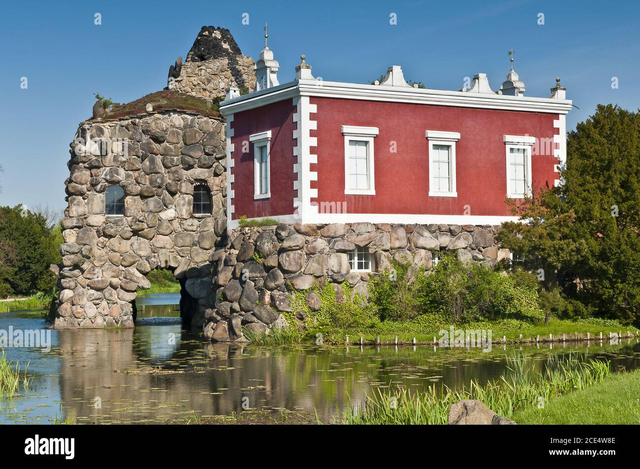 House Hamilton in Wörlitz Germany Stock Photo - Alamy