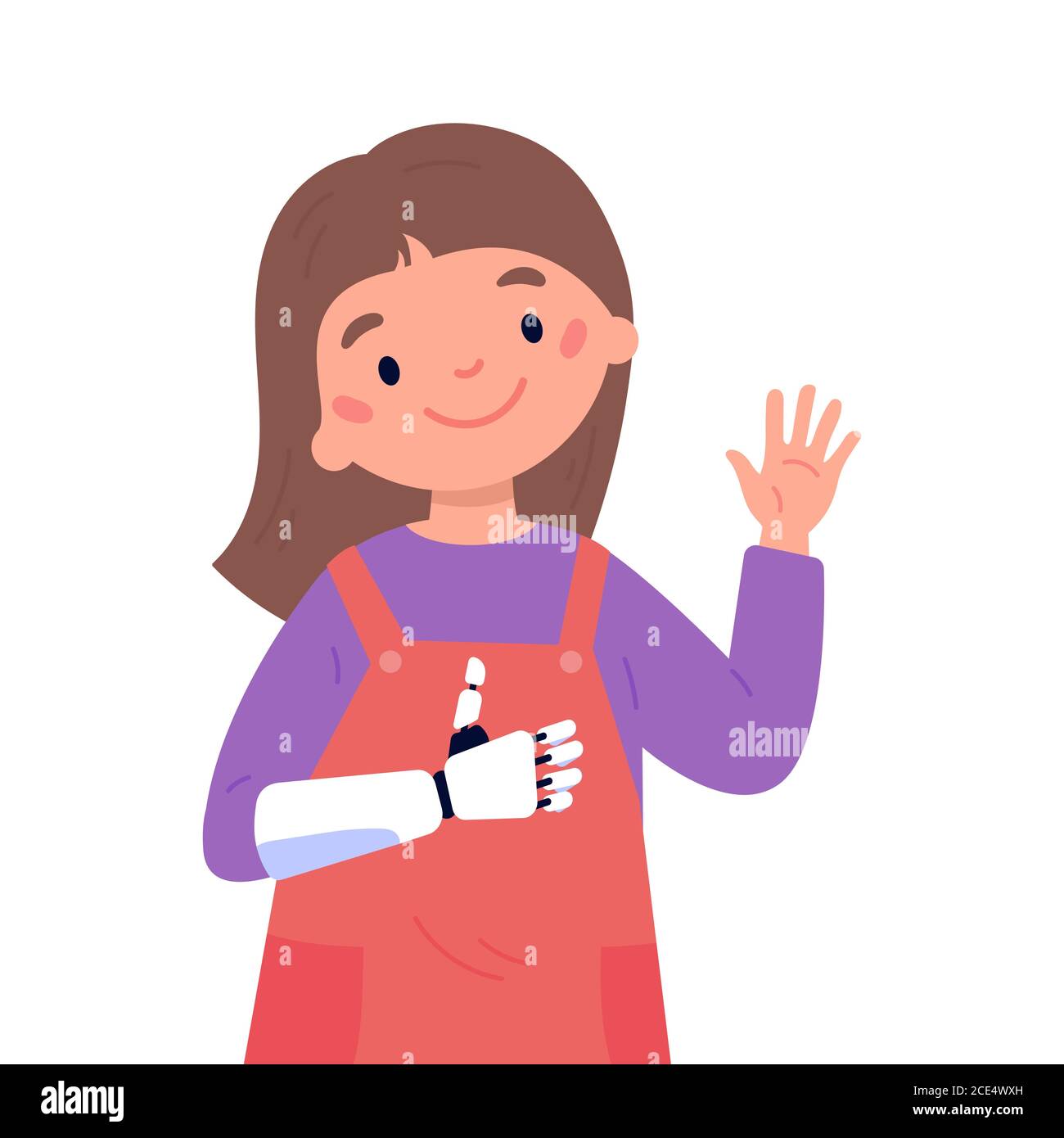 Prosthetic limb child Stock Vector Images - Alamy