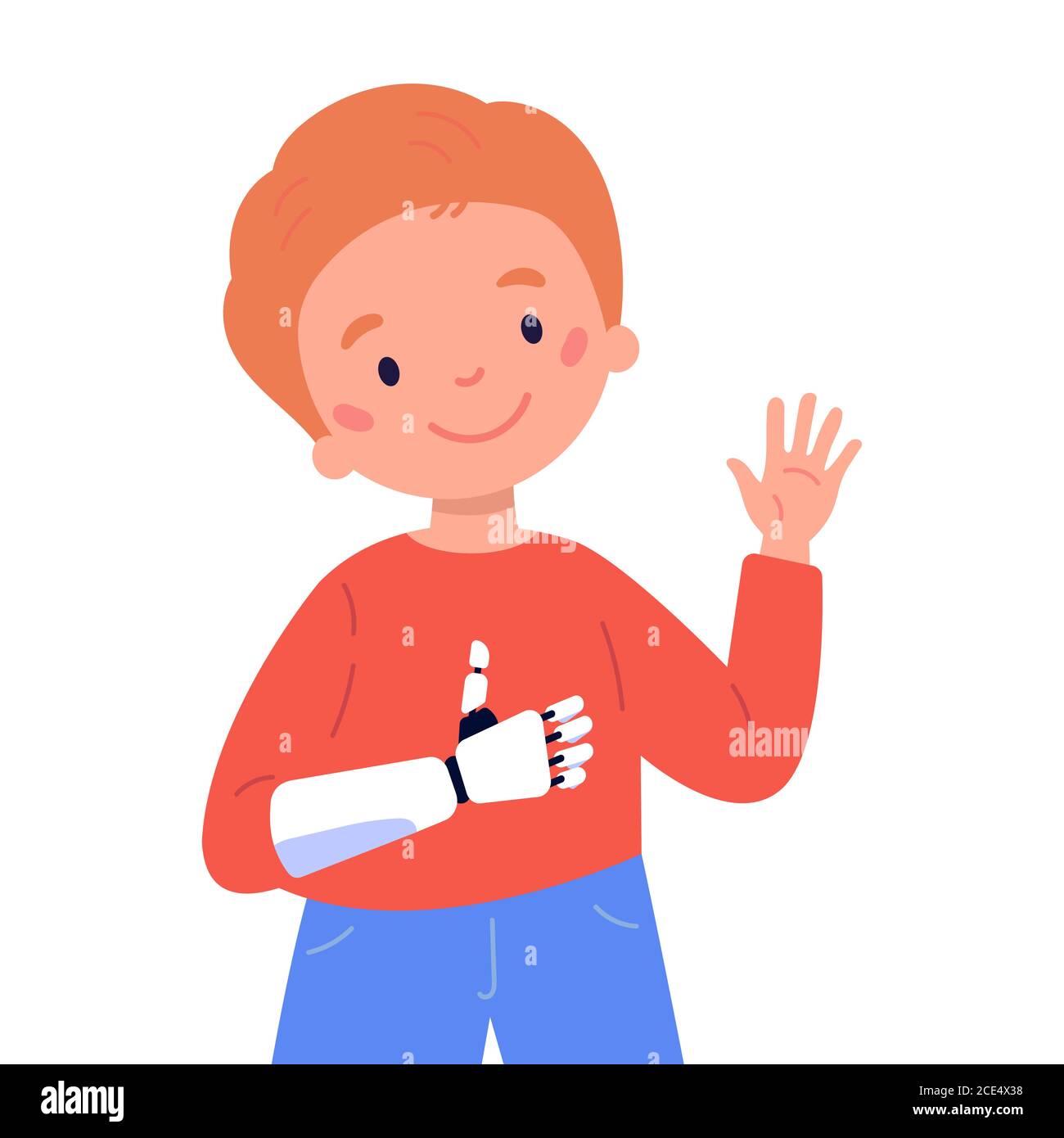 Prosthetic limb child Stock Vector Images - Alamy