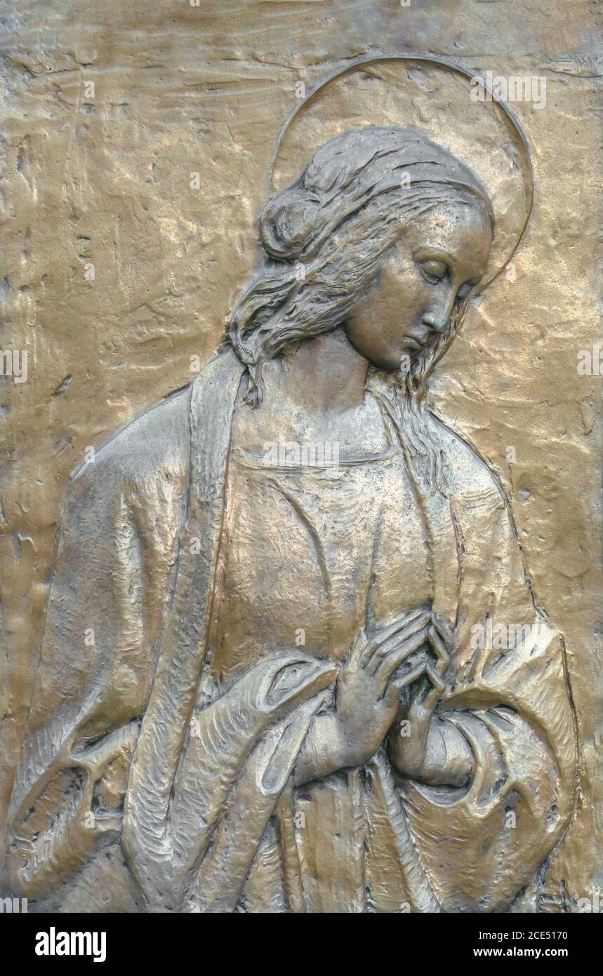 Relief of Our Lady Stock Photo - Alamy