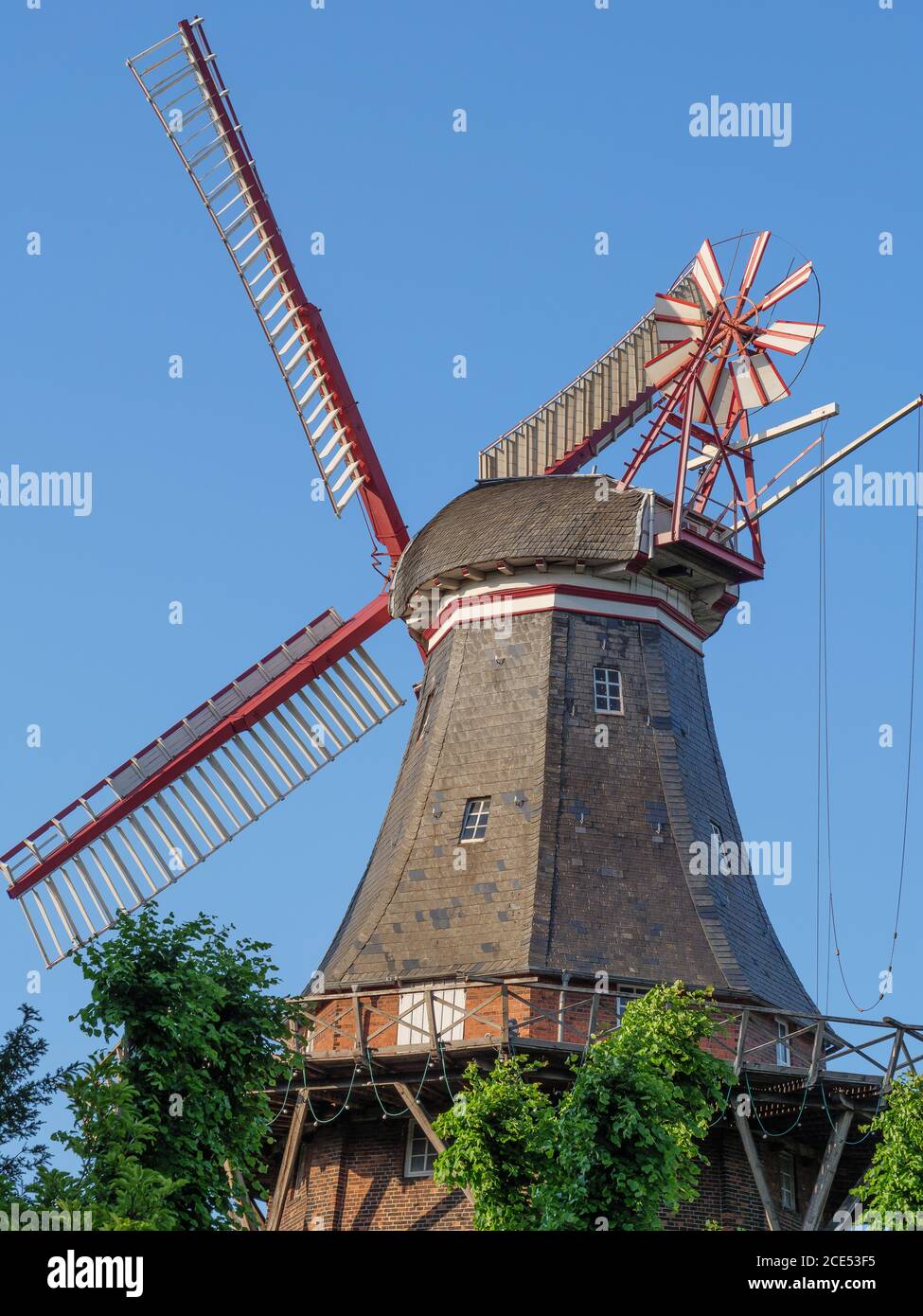 windmill in germany Stock Photo - Alamy