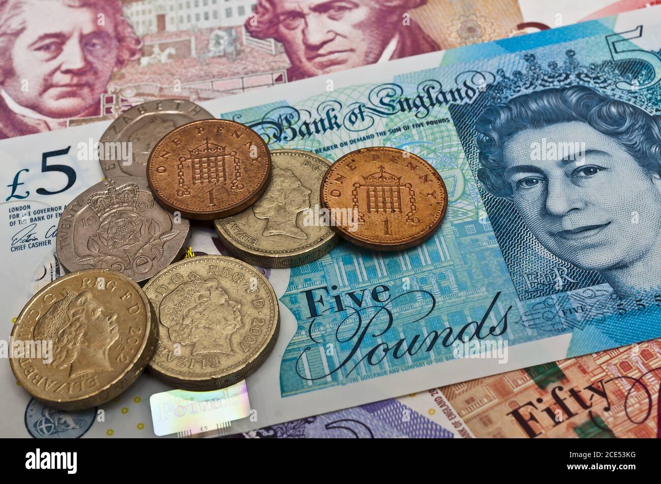 British pounds banknotes Stock Photo - Alamy