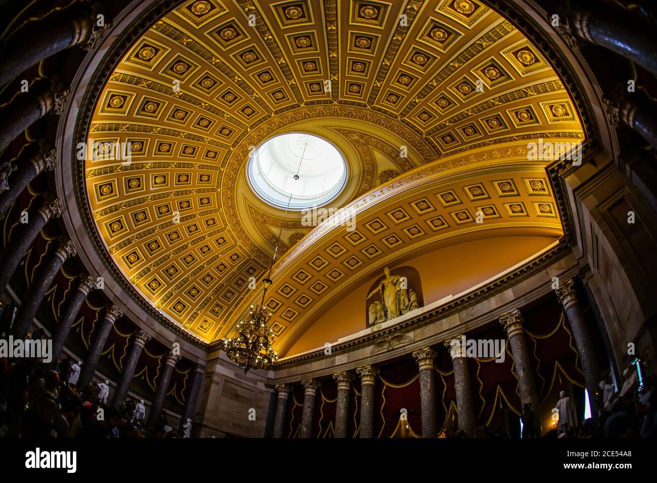 United States Capitol ceiling painting of the (United States Capitol ...