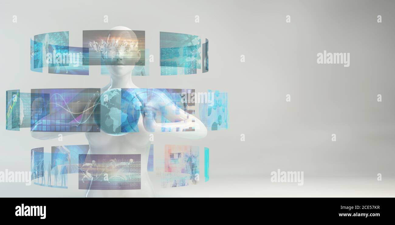 Technology Innovation as a Digital Business Concept Poster Stock Photo ...