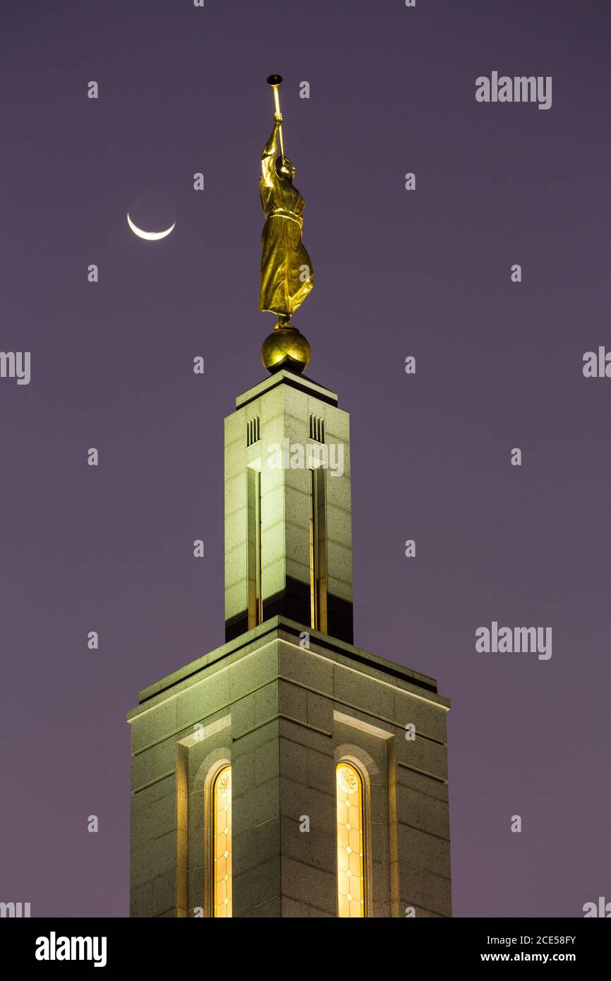 Jesus statue mormon church hi-res stock photography and images - Alamy