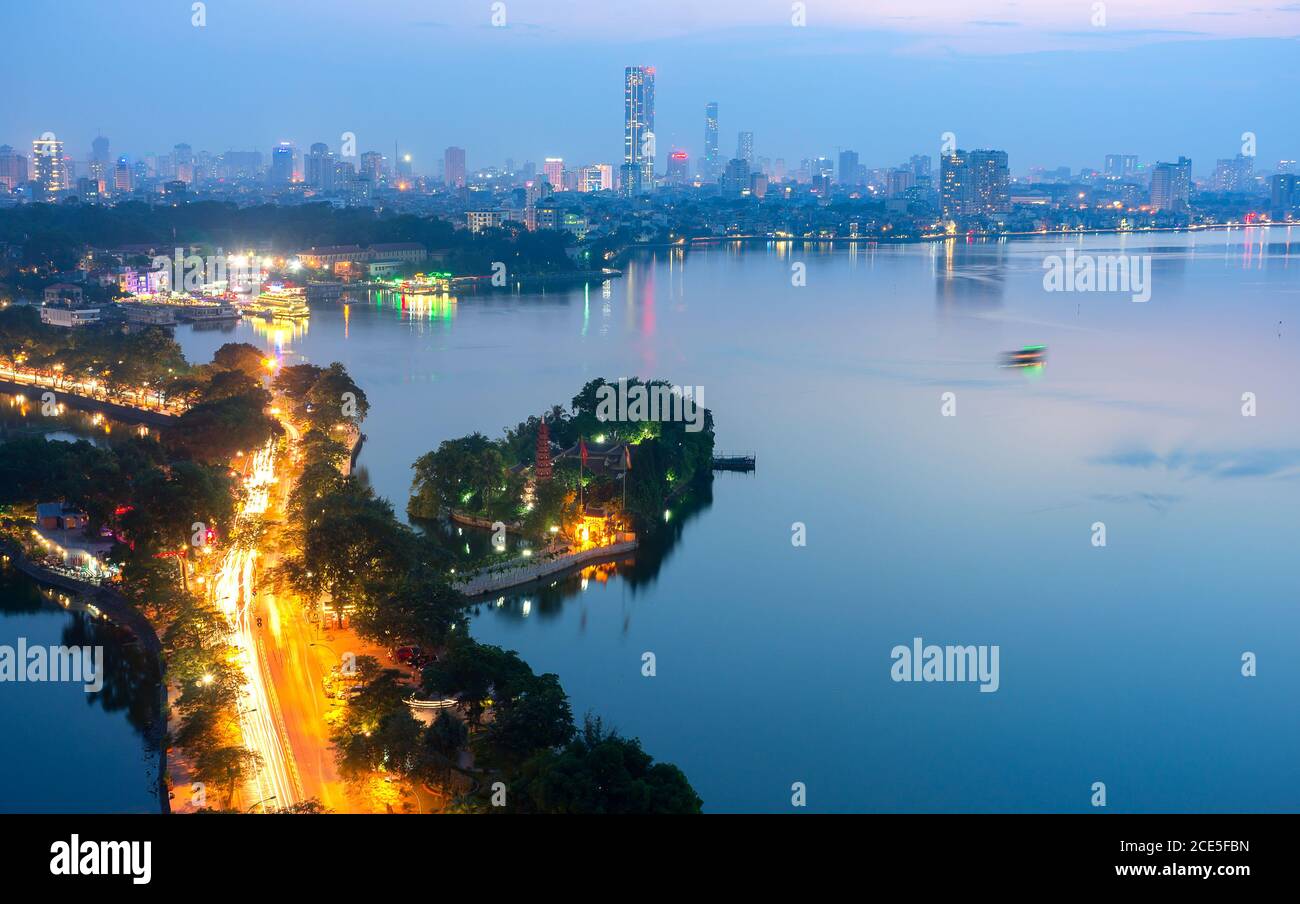 the beauty of landscapes and people, urban landscape, Hanoi capital ...