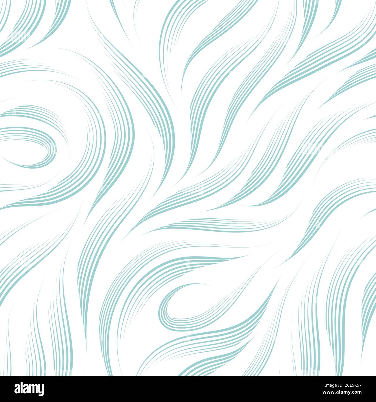 Vector seamless pattern of lines drawn with a pen in blue isolated on a ...