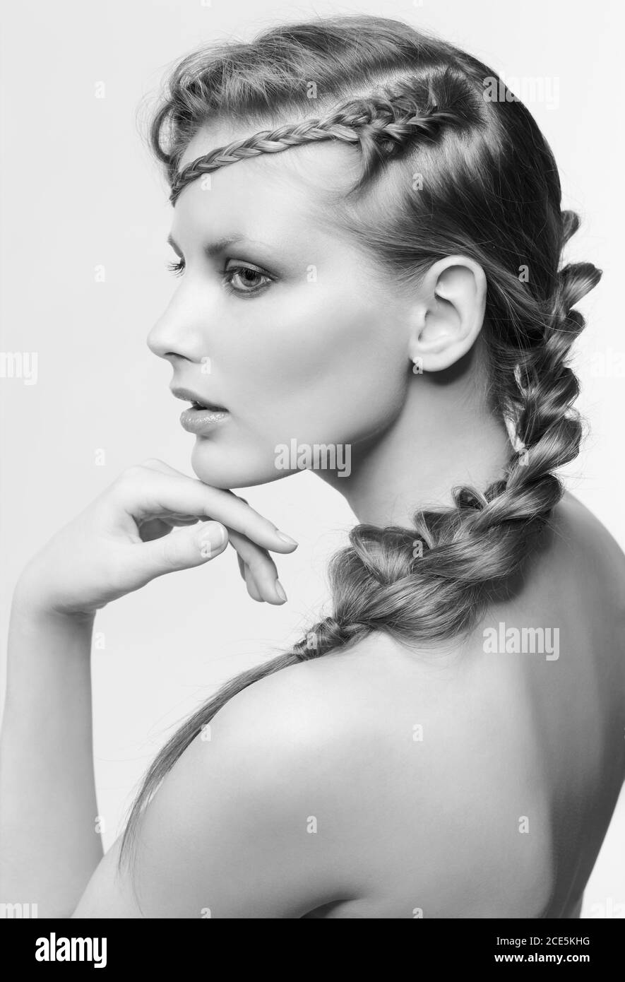 High key black and white hi-res stock photography and images - Alamy