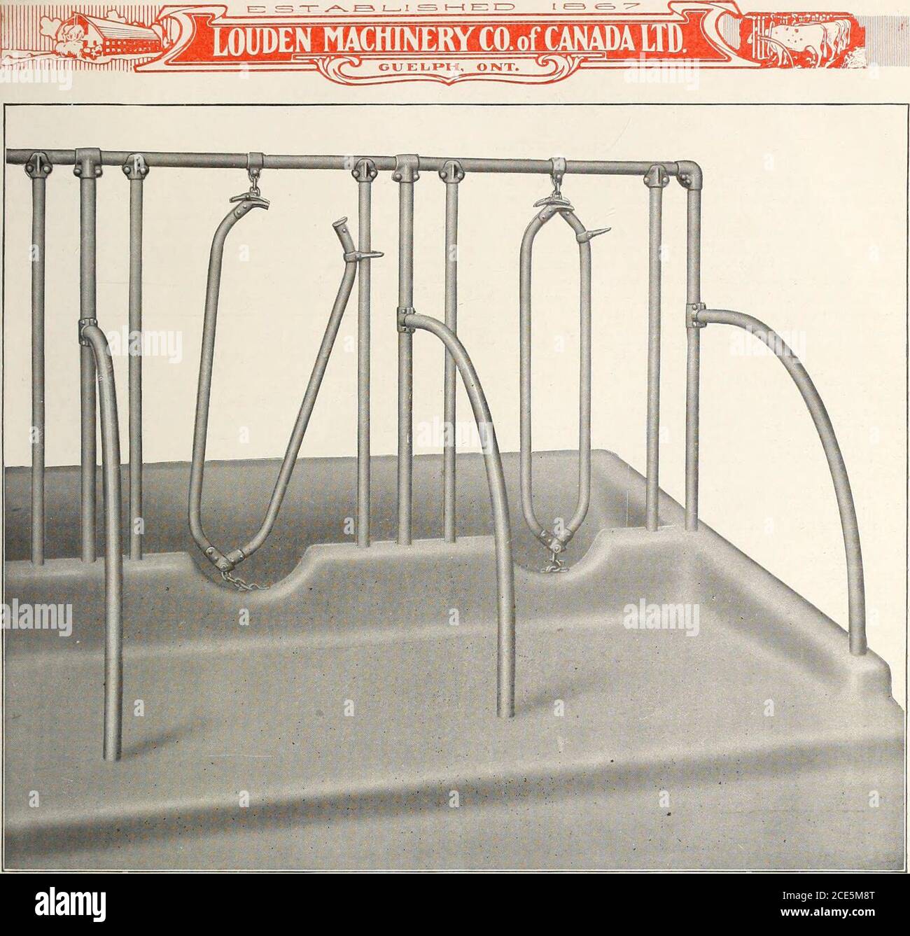 . Dairy barn equipment, horse stable fittings, barn plans . Louden ...