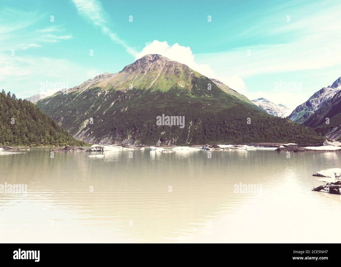 Lake in Alaska Stock Photo - Alamy