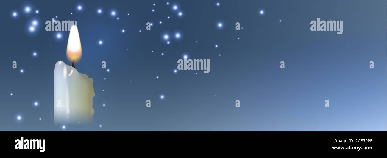 Vintage christmas burning wax Stock Vector Images - Alamy