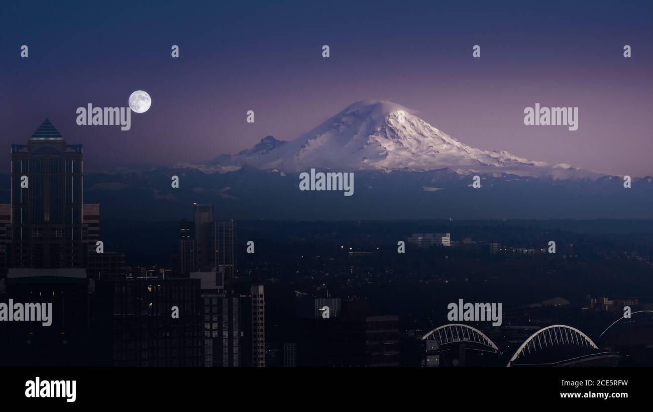 Mount Rainier Seattle USA Stock Photo - Alamy