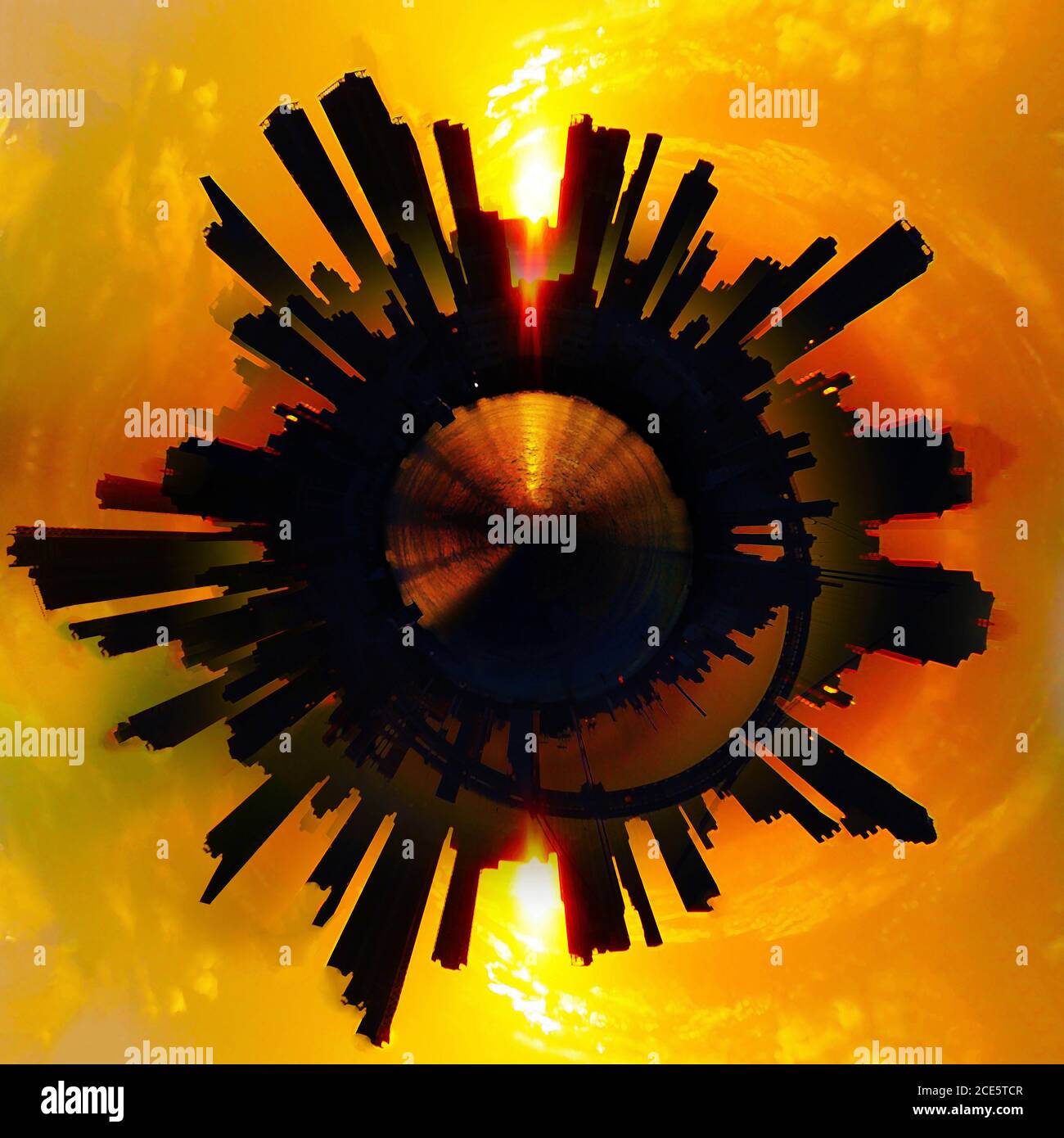 Little Planet (Neo Tokyo Stock Photo - Alamy