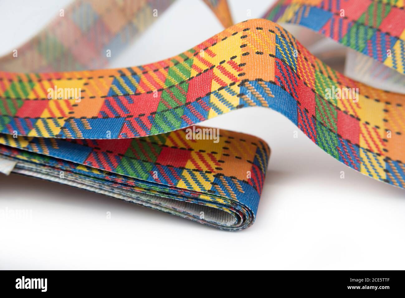 Decorative ribbon with intricate geometric patterns Stock Photo - Alamy