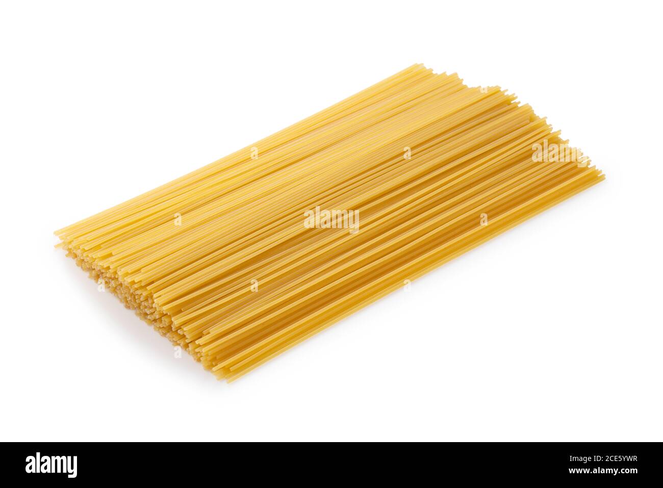 Shooting Spaghetti placed on a white background from an angle Stock ...