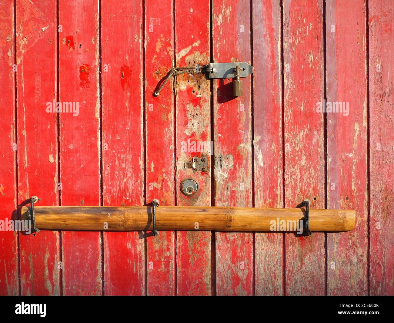 Barred wooden door hi-res stock photography and images - Alamy