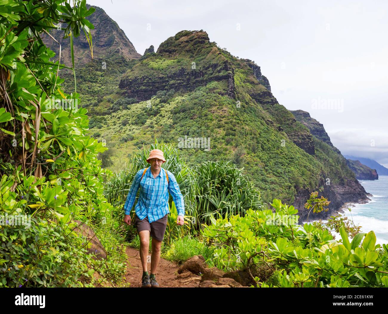Hike in Hawaii Stock Photo - Alamy