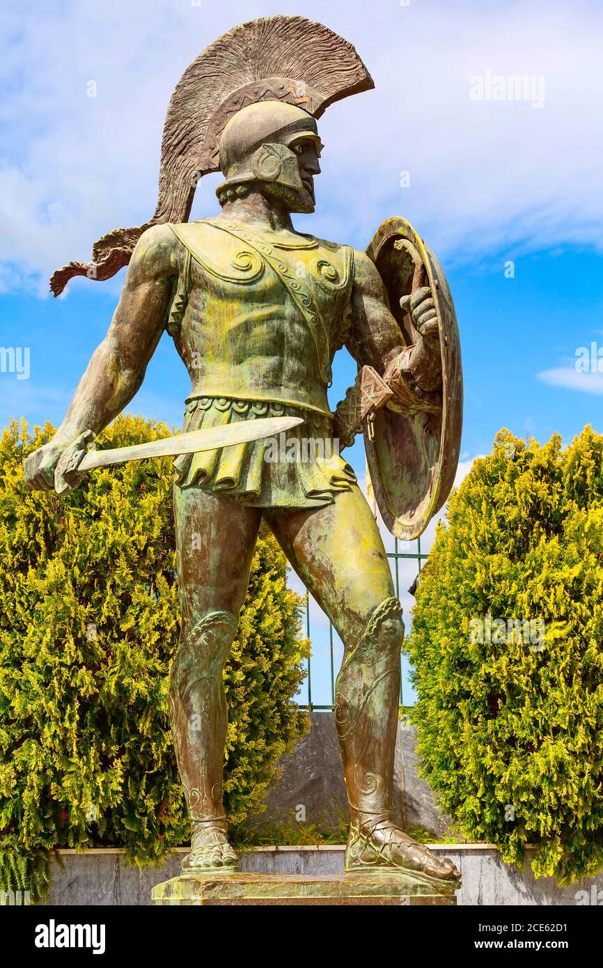 Statue of Leonidas, Sparta, Greece Stock Photo - Alamy
