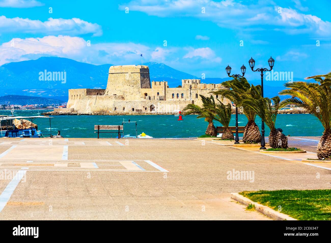 Bourtzi fortress, Nafplio, Greece Stock Photo - Alamy