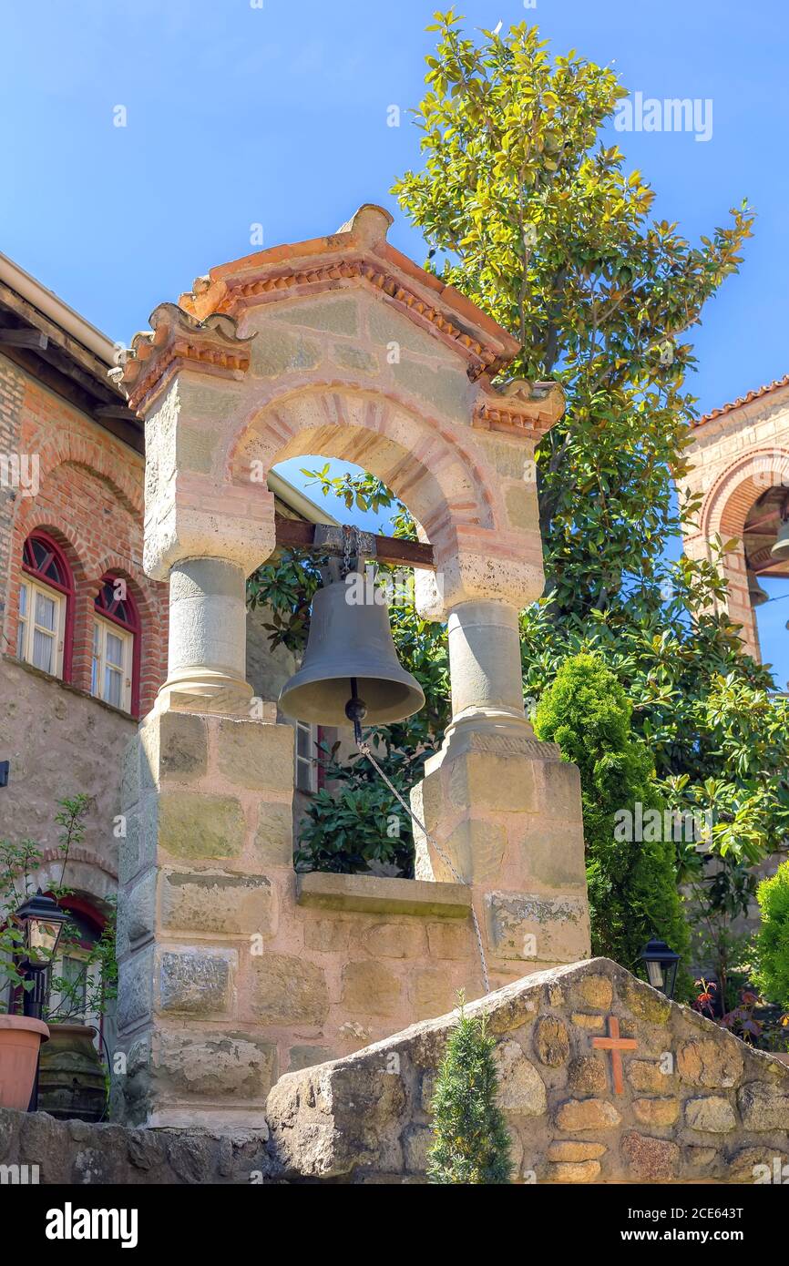 Bell tower at Great Meteoron Monastery, Greece Stock Photo - Alamy