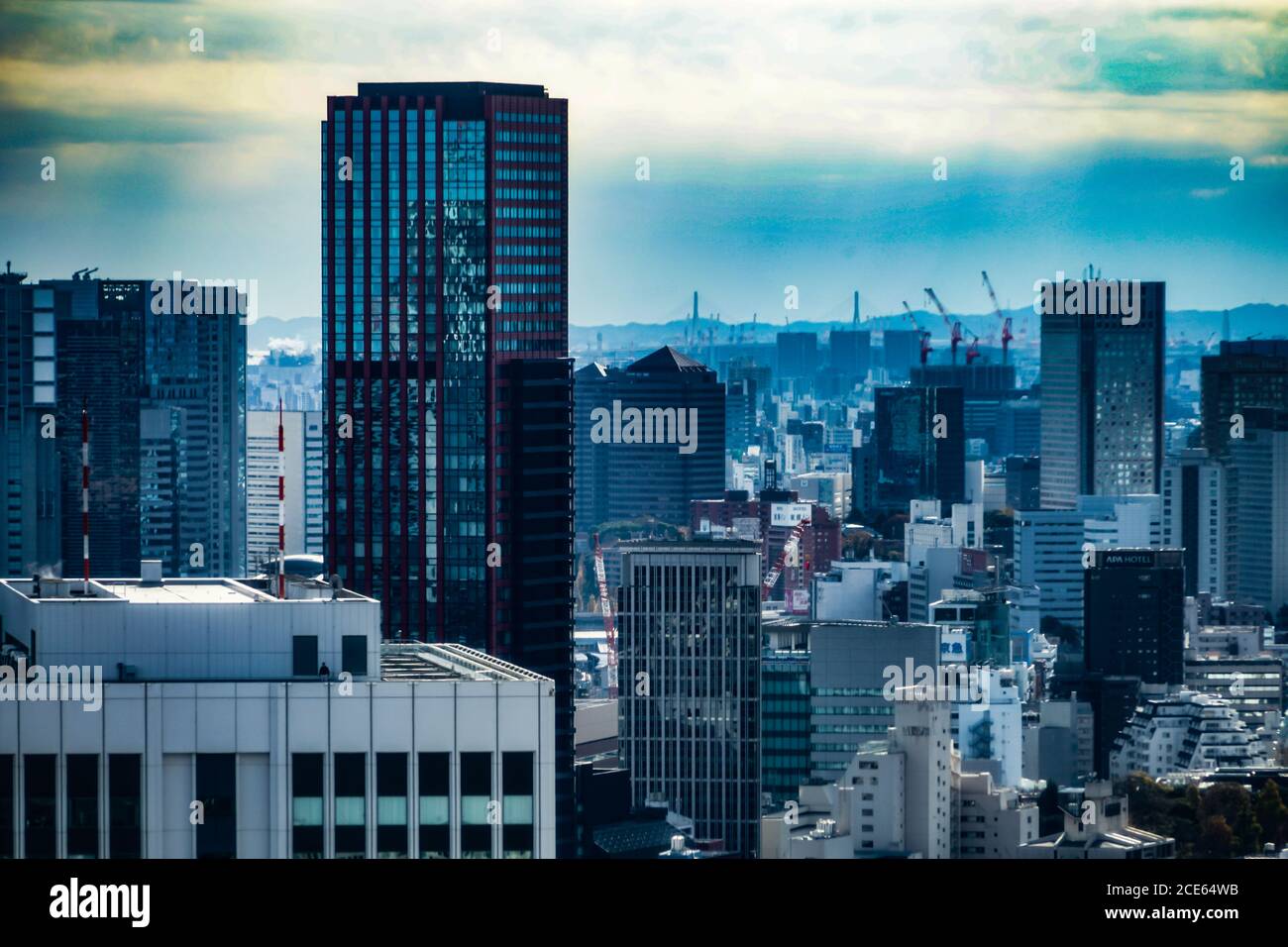 Tokyo skyline seen from the Tokyo Tower Observatory Stock Photo - Alamy