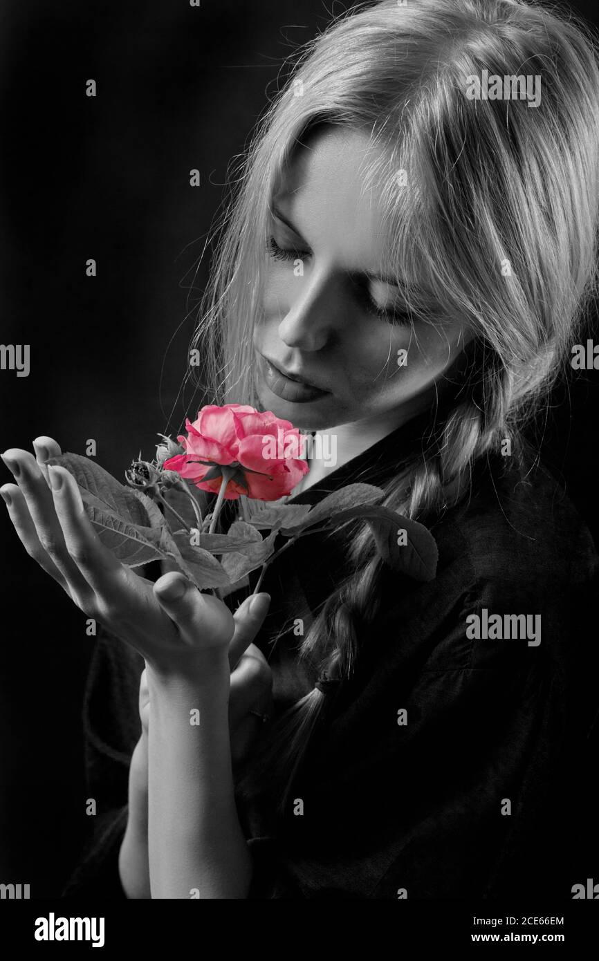 Sad rose image hi-res stock photography and images - Alamy