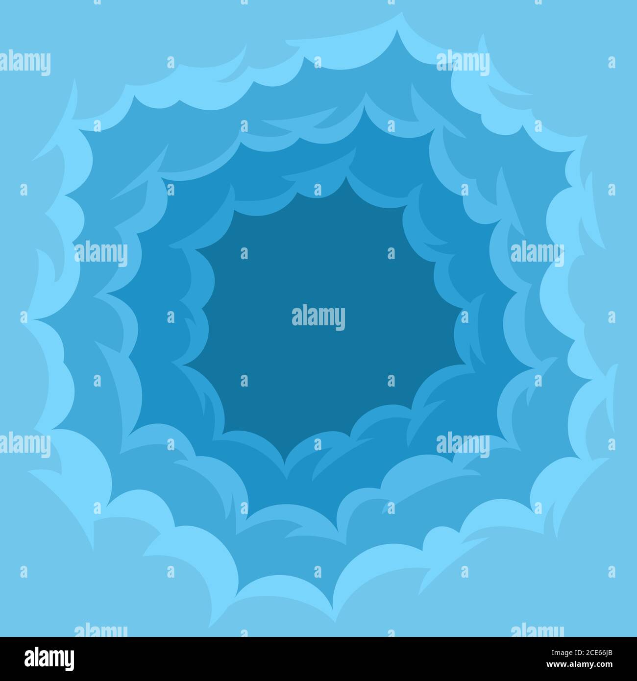 Abstract sky clouds round frame Stock Vector Image & Art - Alamy