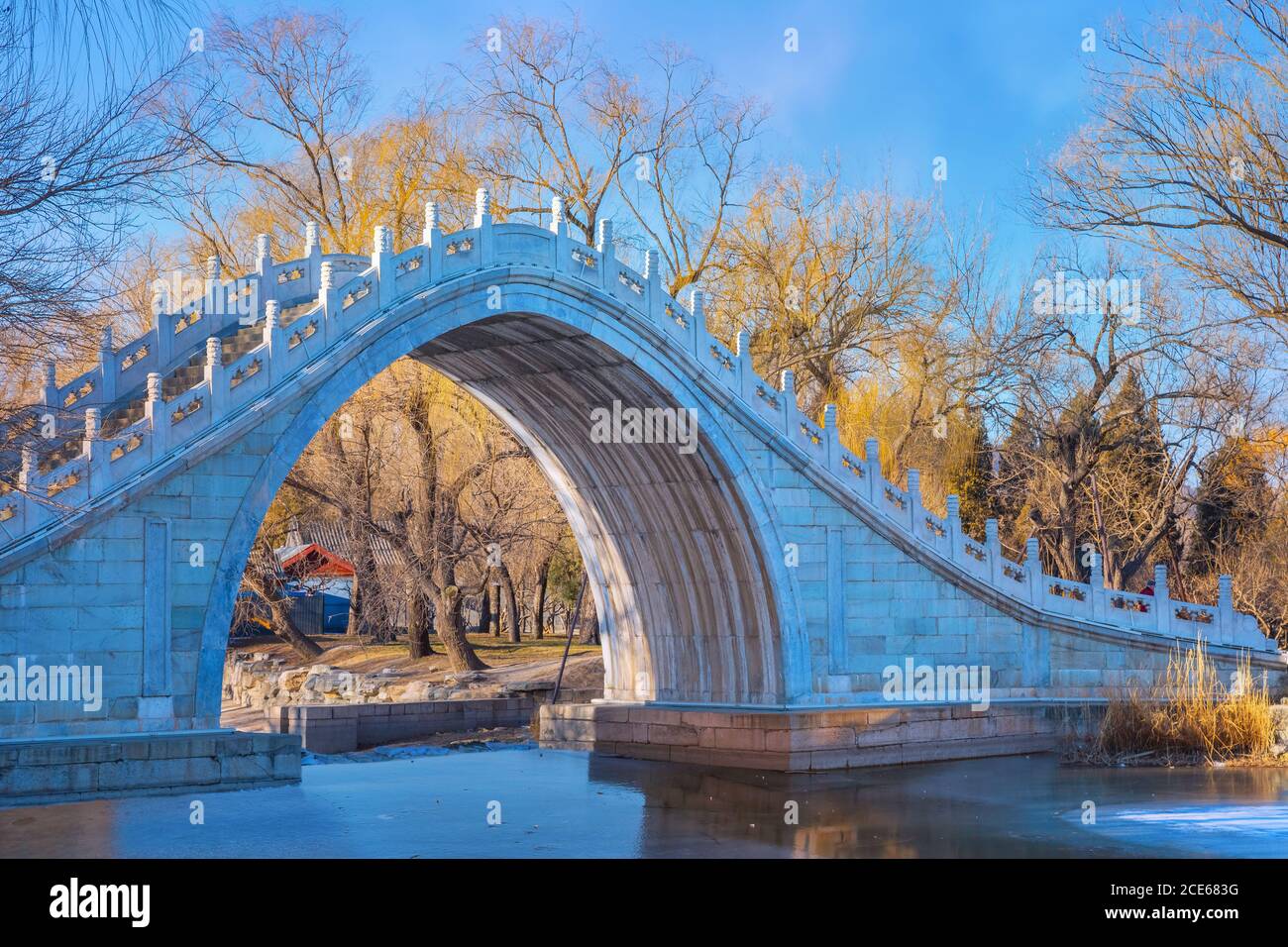 Beijing, China - Jan 13 2020: The Jade Belt Bridge is an 18th-century ...
