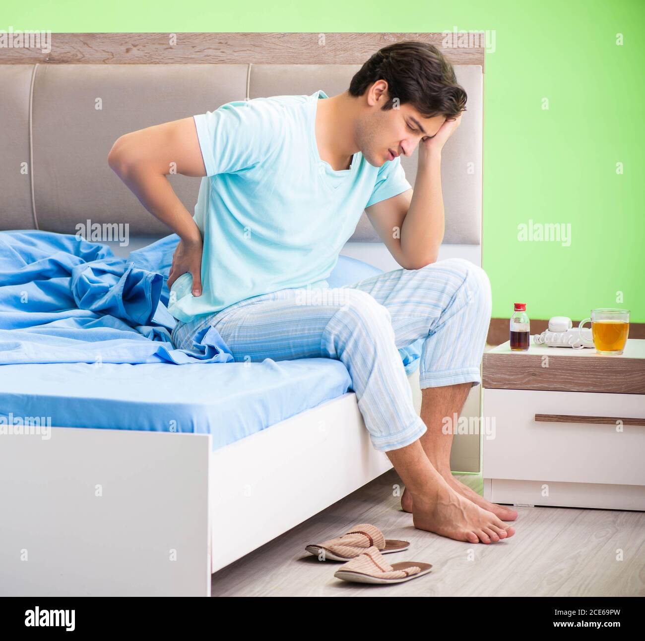 The man suffering from sleeping disorder and insomnia Stock Photo - Alamy
