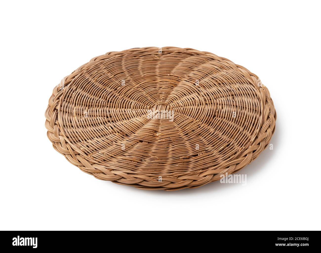 Wooden hot pot placed on white background Shoot from an angle Stock ...