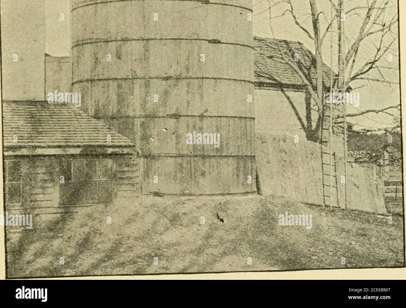 . Barn plans and outbuildings . Fig. 327—A MODERN ROUND SILO 328 BARN ...