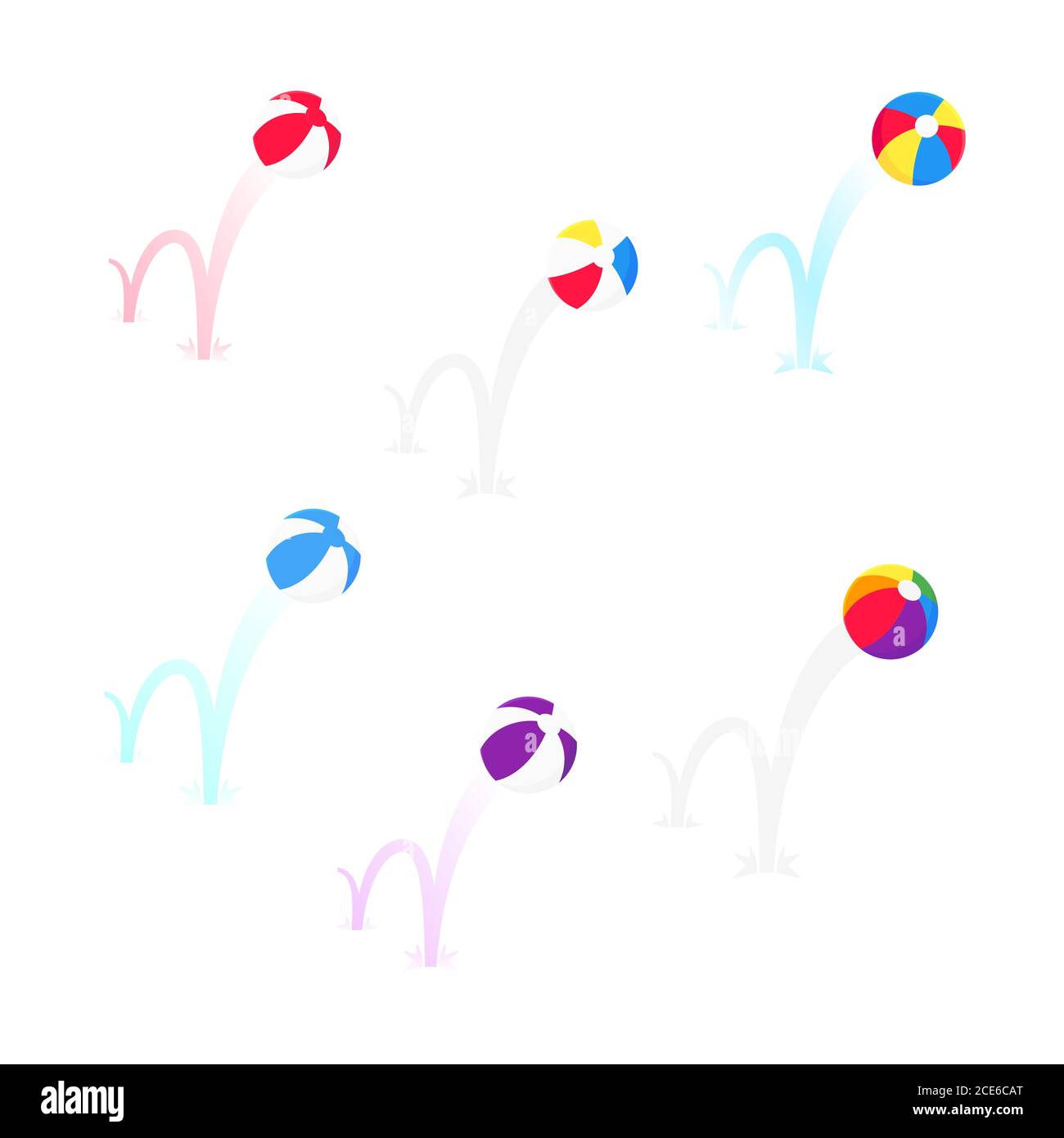 Flying beach ball Cut Out Stock Images & Pictures - Alamy