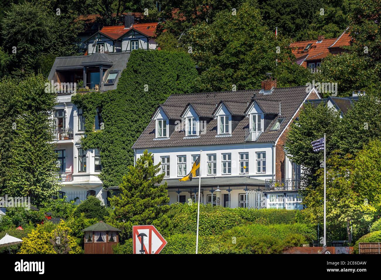 Germany, Hamburg skyline and river Elbe Stock Photo - Alamy